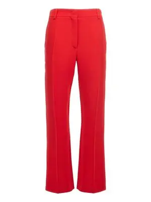 Valentino Garavani Silk Cady Trousers - Red