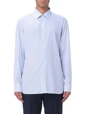 Zegna Classic Striped Poplin Shirt - Blue