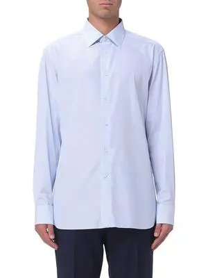 Zegna Classic Striped Poplin Shirt - Blue