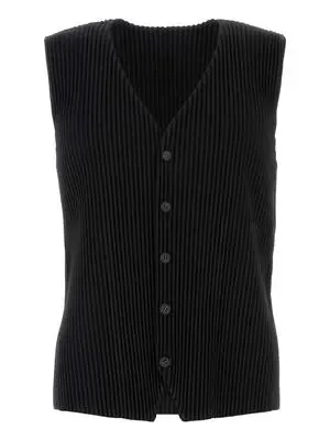 Issey Miyake Polyester Vest - Black