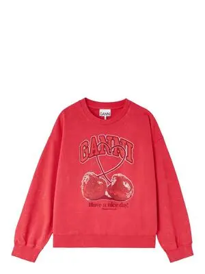 GANNI Ganni Women Cherry Organic Cotton Sweater Multicolor