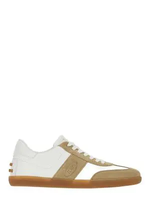 TOD'S Leather And Suede Sneakers - Multicolor