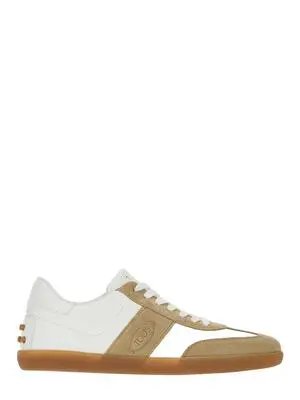 TOD'S Leather And Suede Sneakers - Multicolor