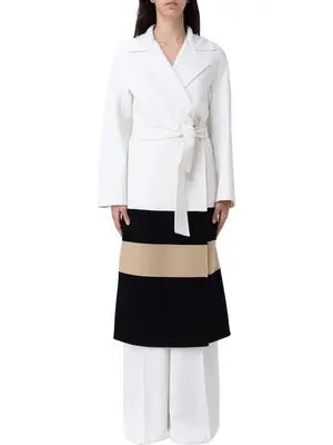 Max Mara Virgin Wool Coat - White