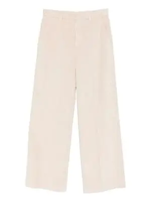Brunello Cucinelli Corduroy Loose Pants With Monili - Multicolor