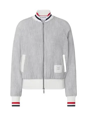 Thom Browne Rwb Cotton Bomber Jacket - Multicolor