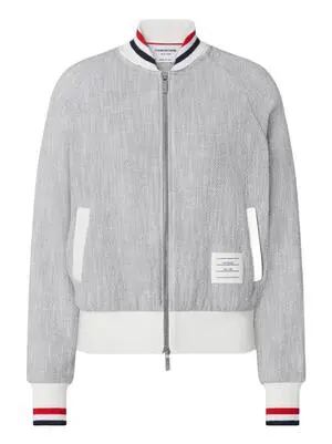 Thom Browne Rwb Cotton Bomber Jacket - Multicolor