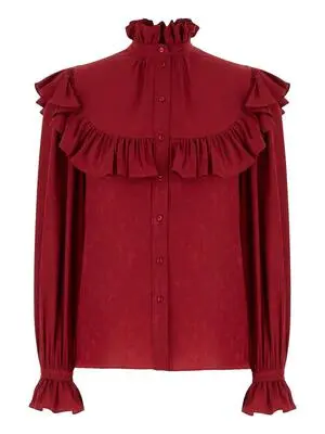 Saint Laurent Blouse - Burgundy