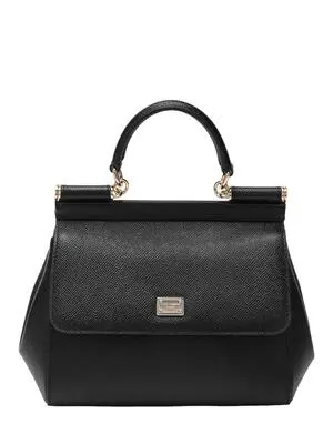 Dolce & Gabbana Medium Sicily Handbag - Black