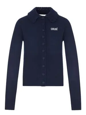 CHLOÉ CHLOÉ Fitted Wool Knit Cardigan