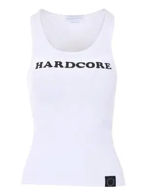 Stella McCartney Hardcore Slogan Tank Top - White