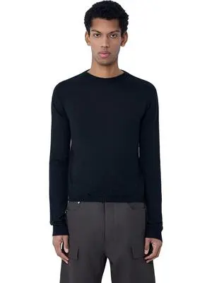 Rick Owens Cashmere Fine Knit Sweater - Black