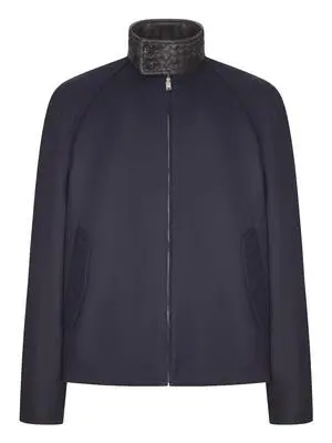 Bottega Veneta Cotton Gabardine Harrington Jacket - Multicolor