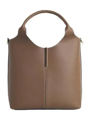 TOD'S Shopping Tote' Small Leather Bag - Brown