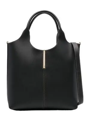 TOD'S Calfskin Tote Bag - Black