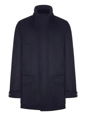 Brunello Cucinelli Cashmere Field Jacket - Blue