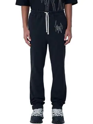 Moncler Rick Owens Elasticated Waist Drawstring Pants - Black