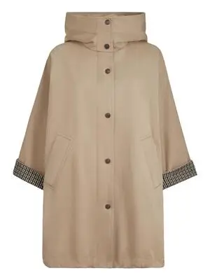 Brunello Cucinelli Cotton And Linen Blend Parka Coat - Multicolor