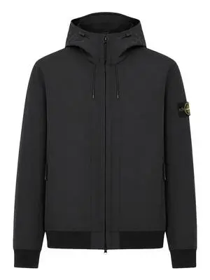 Stone Island Lightweight Hooded Jacket - Black