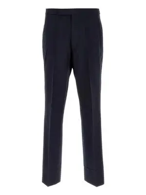 Prada Virgin Wool Trousers - Blue