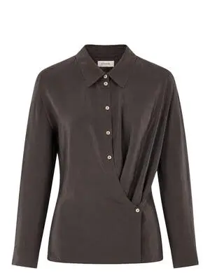 LEMAIRE Straight Collar Twisted Shirt - Multicolor