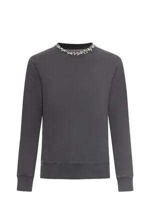 GOLDEN GOOSE GOLDEN GOOSE Crystal-Embellished Crewneck Sweatshirt Multicolor