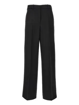 JIL SANDER Wide Leg Trousers - Black
