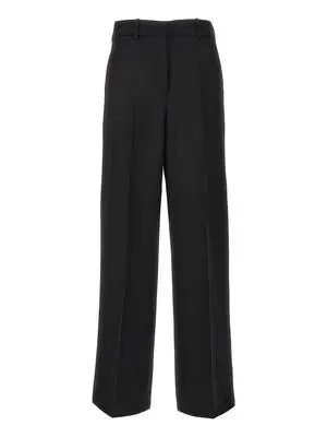 JIL SANDER Wide Leg Trousers - Black