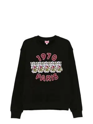Kenzo Embroidered Sweatshirt - Black