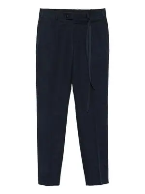 Brioni Pienza Cotton And Linen Trousers - Multicolor