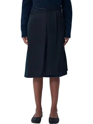 MAISON MARGIELA Contrast Panel Midi Skirt - Blue