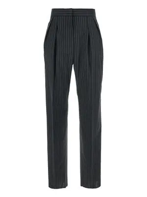 MAX MARA MAX MARA Sesamo Striped Wool Trousers