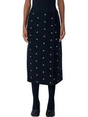 RIER Walker Wrap Skirt - Black