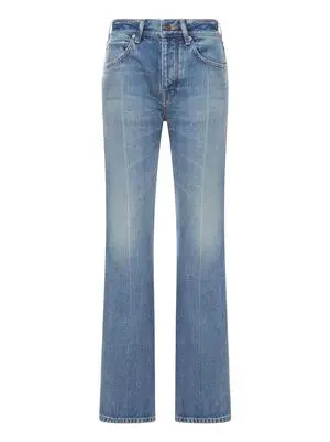 Balenciaga Denim Flare Jeans - Blue