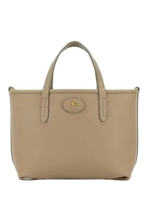 Burberry BURBERRY Leather Mini Bloomsbury Reversible Handbag Gray