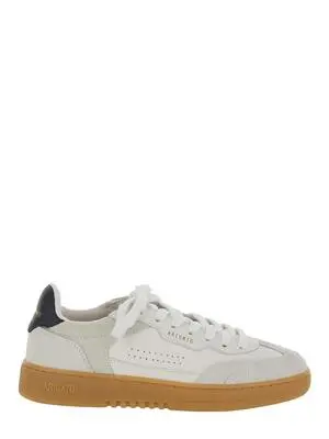 Axel Arigato Dice T-toe' White Sneaker Low Top With Logo Patch On The Tongue And Lettering Logo On The Back In Leather - Multicolor