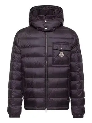 Moncler Moncler Men Piumino Corto Verith Con Cappuccio Brown