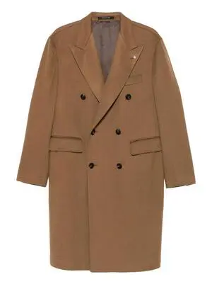 Tagliatore TAGLIATORE Cashmere Coat Brown