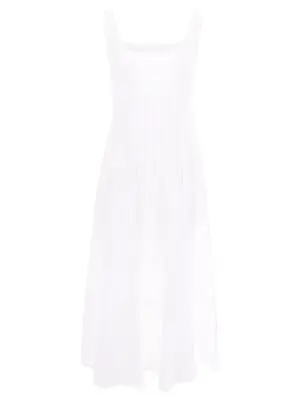 Max Mara Cotton Midi Dress - White