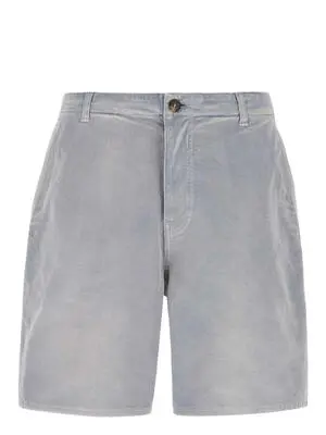 Prada Cotton Gabardine Bermuda Shorts - Blue