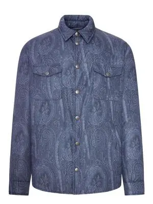 Etro Paisley Overshirt - Blue