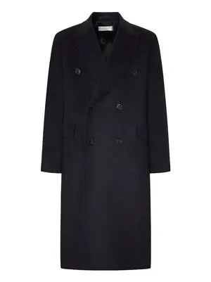 Our Legacy Whale Double-breasted Mohair Wool Coat - Black