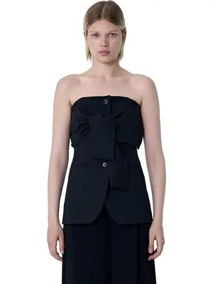 Max Mara Wool Waistcoat - Black