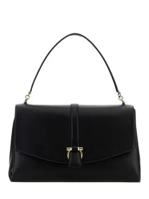 FERRAGAMO Leather Shoulder Bag - Black