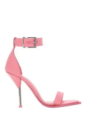 Alexander McQueen Satin Sandals - Pink