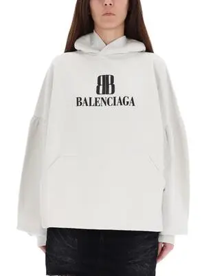 Balenciaga Cotton Sweatshirt - White