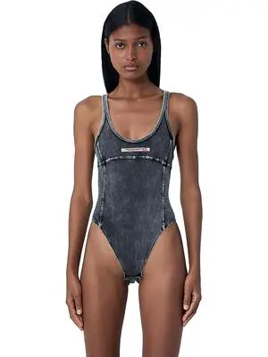 DIESEL® Phoebe-Dnm Bodysuit Black