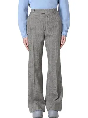 Bottega Veneta Pants In Silk And Viscose - Gray