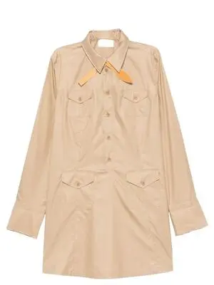 Celine Button Fastening Dress - Multicolor