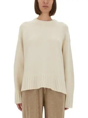 Guest In Residence Guest In Residence Crewneck Textured Knit Sweater Cream